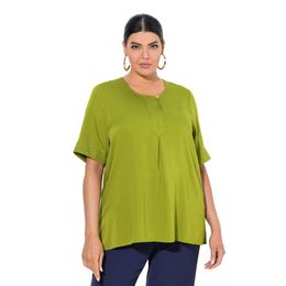 Ulla Popken Bluse in grasgr&uuml;n | Gr.: 62/64