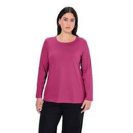 Ulla Popken Shirt in klassisch dunkle beere | Gr.: 58-60