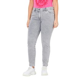 Ulla Popken Jeans in light grey denim | Gr.: 42 - Normalgr&ouml;&szlig;e