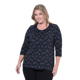 Ulla Popken Longshirt in schwarz | Gr.: 62/64
