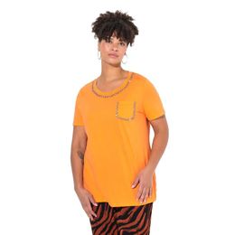 MIAMODA Shirt in kr&auml;ftiges orange | Gr.: 46