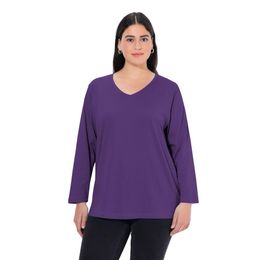 Ulla Popken Shirt in tiefes violett | Gr.: 66-68