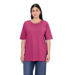 Ulla Popken Shirt in klassisch dunkle beere | Gr.: 58-60
