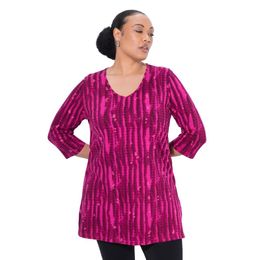 Ulla Popken Longshirt in magnolienrot | Gr.: 58-60