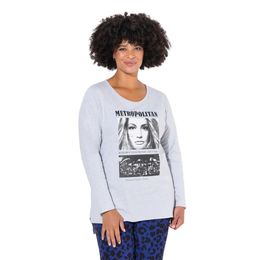 Angel of Style Shirt in hellgrau m&eacute;lange | Gr.: 46