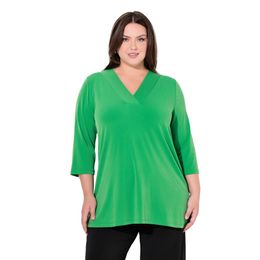 Ulla Popken Longshirt in moosgr&uuml;n | Gr.: 62/64
