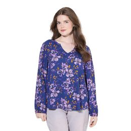 Ulla Popken Bluse in dunkelblau | Gr.: 42-44