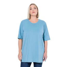 Ulla Popken Shirt in helles petrol | Gr.: 50-52
