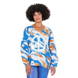 Angel of Style Bluse in polarlichtblau | Gr.: 54