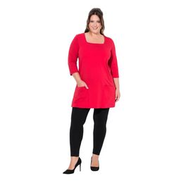 Ulla Popken Longshirt in lychee | Gr.: 50-52
