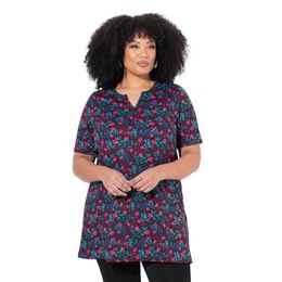 Ulla Popken Longshirt in schwarz | Gr.: 50-52