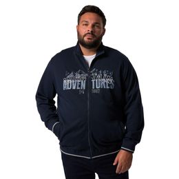 Men Plus Sweatjacke in navy blau | Gr.: XXL