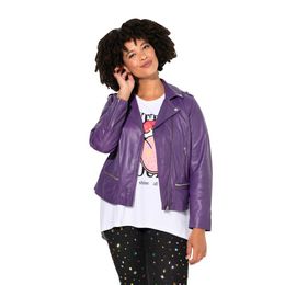 Angel of Style Lederjacke in violett | Gr.: 48