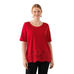 Ulla Popken Shirt in salsa | Gr.: 42-44