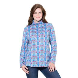 Ulla Popken Shirt in graublau | Gr.: 62/64