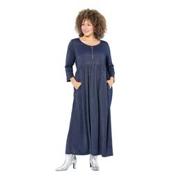 Ulla Popken Jerseykleid in tintenblau | Gr.: 50-52