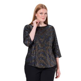 Ulla Popken Bluse in schwarz | Gr.: 54-56