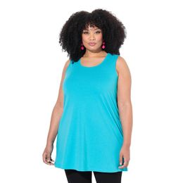 Ulla Popken Strick-Top in tiefes aqua | Gr.: 58-60