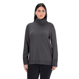 Ulla Popken Pullover in anthrazit melange | Gr.: 46-48
