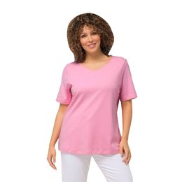 Ulla Popken Shirt in hell pink | Gr.: 62/64