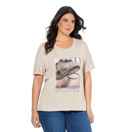 Ulla Popken Shirt in dunkles kitt | Gr.: 62/64