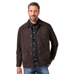 JP1880 Lederjacke in dunkelbraun | Gr.: 6XL