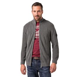 JP1880 Strickjacke in anthrazit | Gr.: 6XL