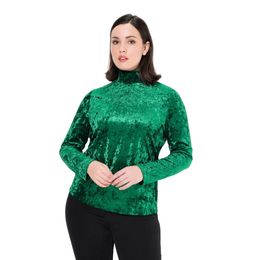 Ulla Popken Longsleeve in smaragdgr&uuml;n | Gr.: 46-48