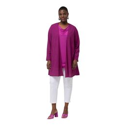 Ulla Popken Blusenjacke in magenta | Gr.: 58-60