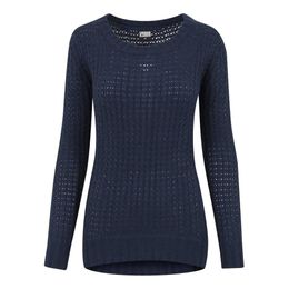 Urban Classics Damen Ladies Long Wideneck Sweater in navy | Gr.: S
