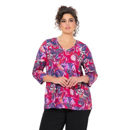 Ulla Popken Longshirt in rubin | Gr.: 62/64
