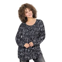 Ulla Popken Bluse in graphitgrau | Gr.: 54-56