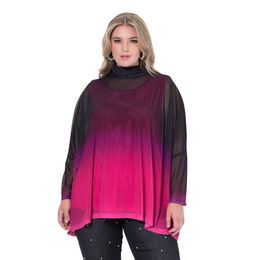 MIAMODA Bluse in neon berry | Gr.: 50-52