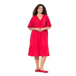Ulla Popken Midikleid in lychee | Gr.: 46-48