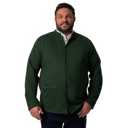 Men Plus Sweatjacke in dunkelgr&uuml;n | Gr.: 7XL