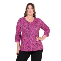 Ulla Popken Longshirt in pink | Gr.: 46-48