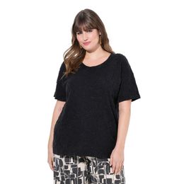 Ulla Popken Shirt in schwarz | Gr.: 46-48