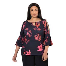 Ulla Popken Shirt in schwarz | Gr.: 54-56