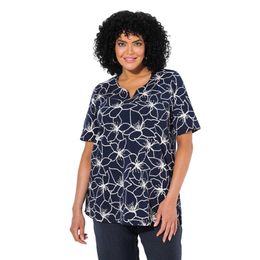 Ulla Popken Shirt in marine | Gr.: 54-56