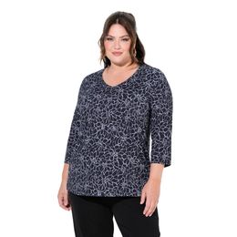 Ulla Popken Longshirt in schwarz | Gr.: 54-56