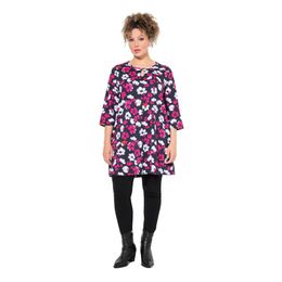 Ulla Popken Longshirt in schwarz | Gr.: 50-52