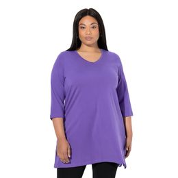 Ulla Popken Longshirt in lila | Gr.: 66-68