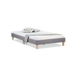 Homestyle4u Polsterbett mit Lattenrost 120x200 cm in Grau | Gr.: 120 x 200 cm
