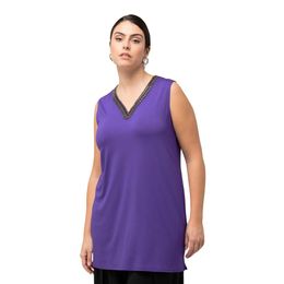 Ulla Popken Strick-Top in lila | Gr.: 54-56