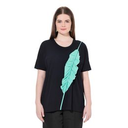 Ulla Popken Shirt in schwarz | Gr.: 42-44