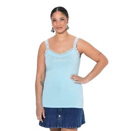 MIAMODA Strick-Top in baby blau | Gr.: 58