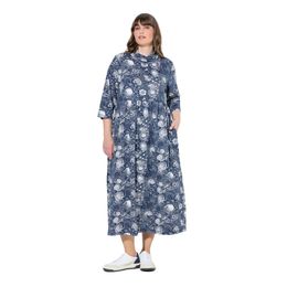 Ulla Popken Midikleid in navy blau | Gr.: 46-48