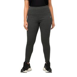 Ulla Popken Leggings in anthrazit melange | Gr.: 50-52