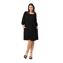 Ulla Popken Midikleid in schwarz | Gr.: 46-48