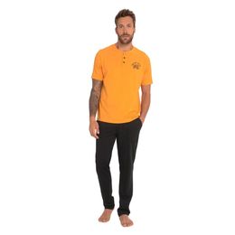 JP1880 Langer Schlafanzug in mango | Gr.: XXL